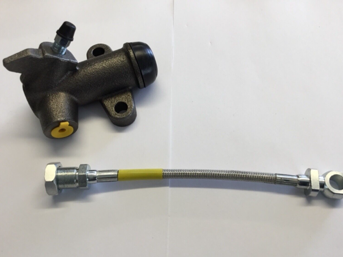 CLASSIC MINI CLUTCH SLAVE CYLINDER & STAINLESS HOSE VERTO CLUTCH 1983 ...