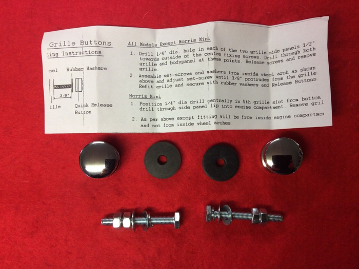 GAC8421X CLASSIC MINI PAIR QUICK RELEASE GRILLE BUTTONS CHROME ALLOY ...