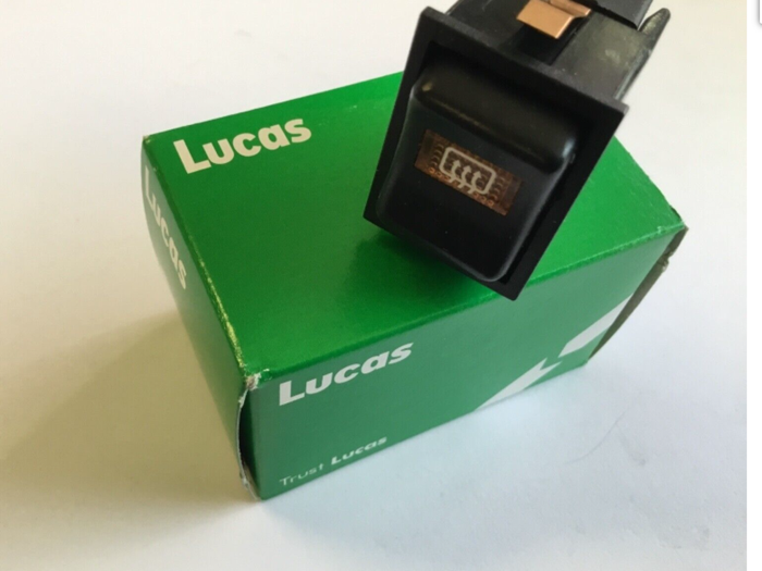 GENUINE LUCAS CLASSIC MINI HEATED REAR WINDOW SWITCH YUF101680 1976 MK4 ...